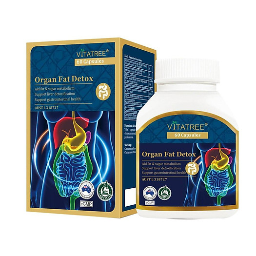 Viên Uống Giải Độc Mỡ Toàn Thân VITATREE - Organ Fat Detox - 60 Viên ...