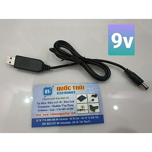 Dây cáp chuyển đổi USB sang DC 2.5 (5v sang 9vdc) - Dây Cáp USB | MHO.vn