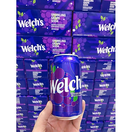 Nước ngọt Welchs vị nho 355ml - Welchs sparkling grape soda 355ml - Thực phẩm ăn liền | VinMart.co