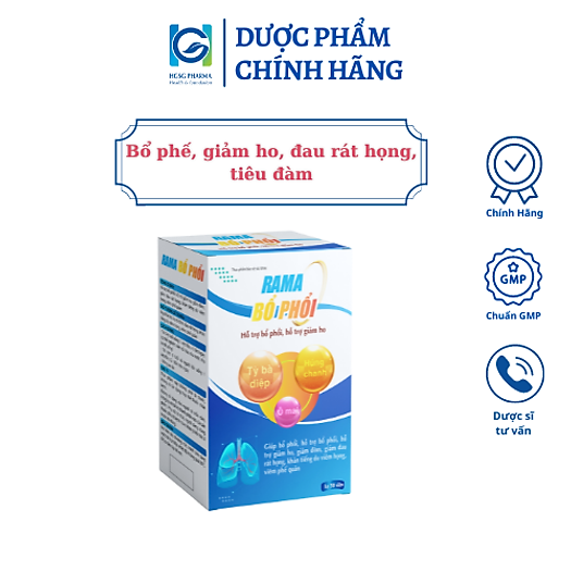 Viên uống giảm ho, bổ phế HGSG Pharma RAMA BỔ PHỔI (Hộp 30 viên) - Hệ ...