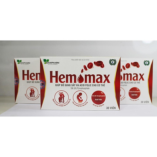 HEMOMAX - VIÊN UỐNG BỔ SUNG SẮT VÀ ACID FOLIC - HỖ TRỢ TẠO HỒNG CẦU ...