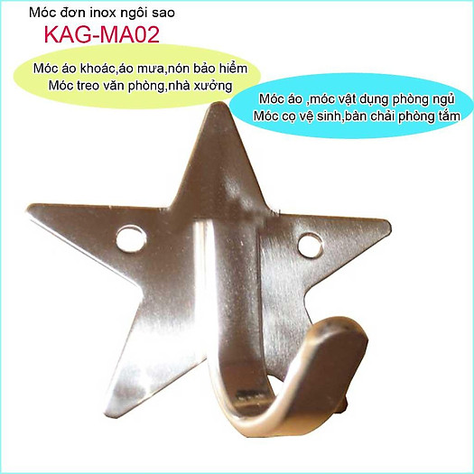 Móc đơn Inox SUS304, móc áo inox 304 cao cấp, Móc inox KAG-MA02 - Móc ...