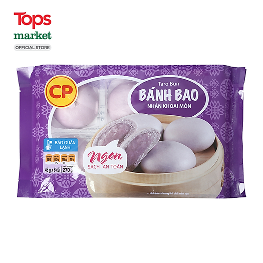 Bánh Bao Cp Nhân Khoai Môn 270G - Há cảo, chả giò | VinMart.co