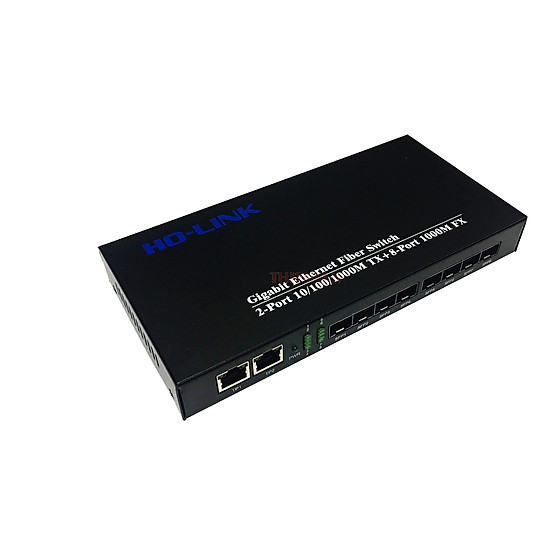 Switch quang 8 cổng sfp - 2 cổng lan 10 100 1000m ho-link hl-8sfp-2e