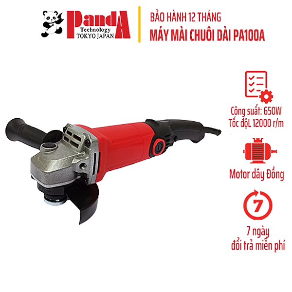 Máy mài cầm tay Panda pa100a, 650w, mài góc, đánh bóng vật dụng, máy cắt cầm tay chính hãng giá tốt