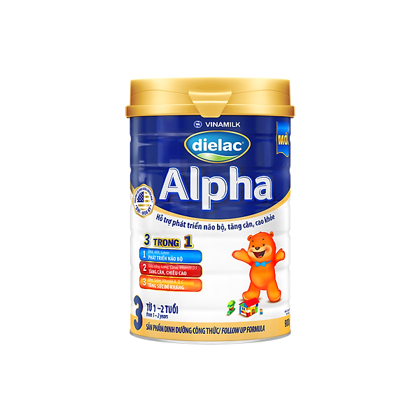 Sữa Bột Vinamilk Dielac Alpha 3 - Hộp Thiếc 900g | Siêu Thị Con Cưng