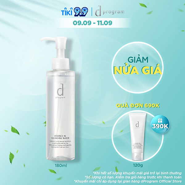 Mua nhanh nước tẩy trang D PROGRAM dưỡng da 180ML chính hãng giá tốt