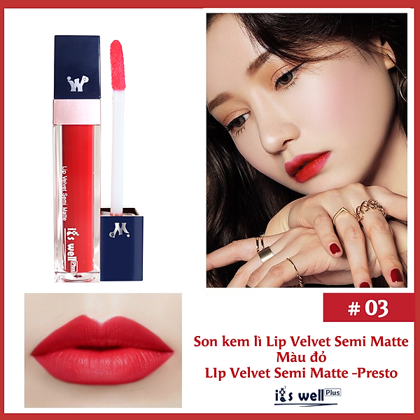 Son Kem Lì It'S Well Plus Lip Velvet Semi Matte (8G) chính hãng giá rẻ