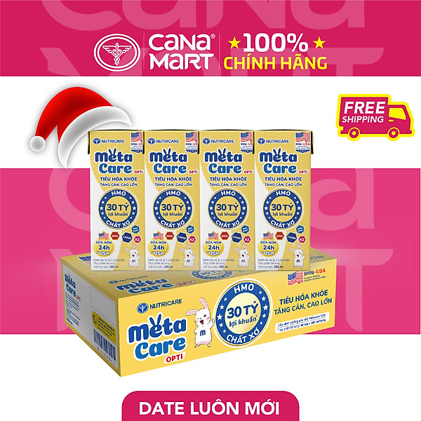 Thùng sữa nước Nutricare Metacare OPTI hỗ trợ hệ tiêu hóa và miễn dich ...