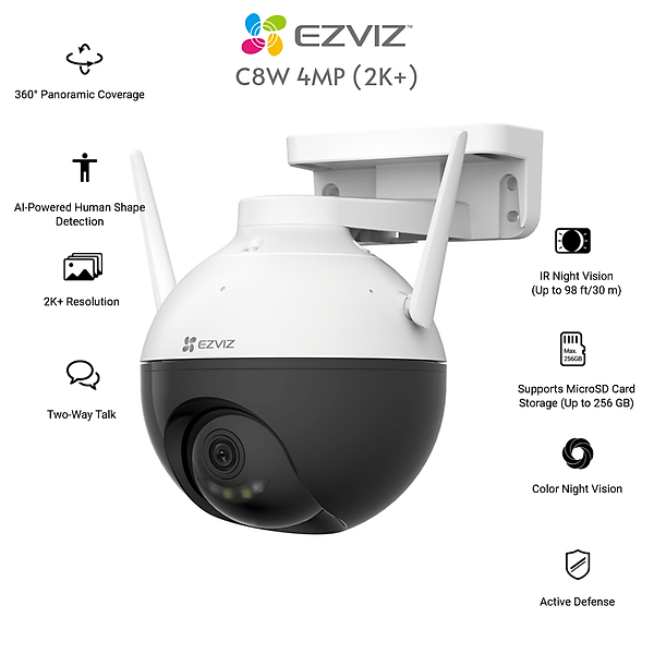 Camera Wifi Ngoài trời EZVIZ C8W 4MP - Hàng Chính Hãng | Siêu Thị Điện ...