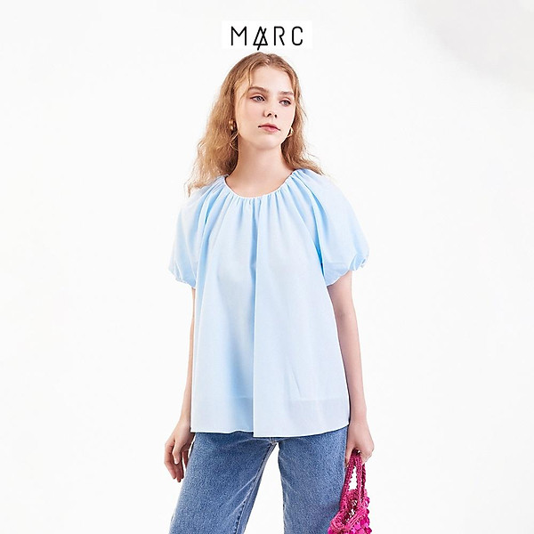 Áo form rộng nữ Marc Fashion tay raflan cột nơ sau FAVH070722 Mẫu mới ...
