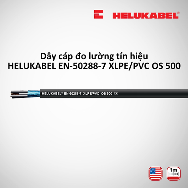Dây cáp đo lường tín hiệu HELUKABEL EN-50288-7 XLPE/PVC OS 500 | Gia ...