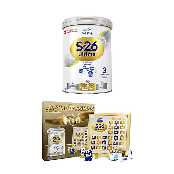 Sữa Bột Nestlé S-26 ULTIMA 3 (S26) 750G tăng tốc độ kết nối não bộ 2,5 ...
