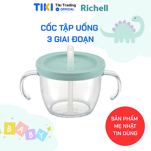Cốc tập uống 3 giai đoạn Axstars Richell chống sặc cho bé từ 6 tháng 150ml | Siêu Thị Con Cưng