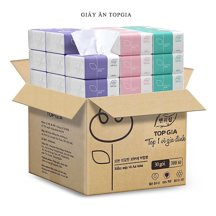 Mua Giấy ăn rút TopGia cao cấp thùng 30 gói nhỏ tiện lợi cho cuộc sống ...