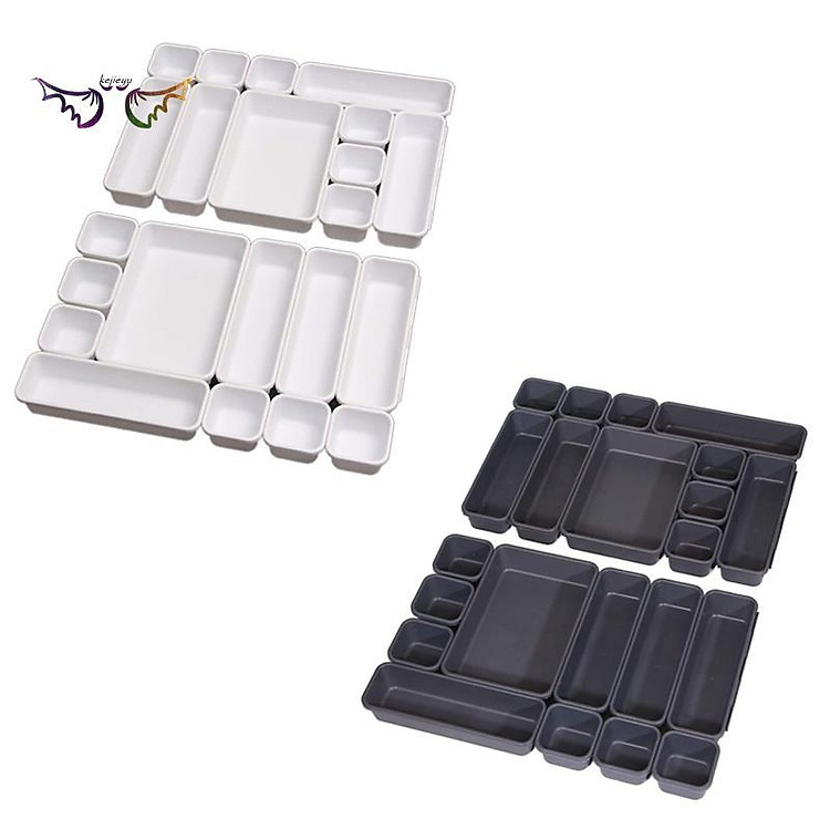 Mua 1 Set of 22 Interlocking Desk Drawer Organizer Tray Dividers ...