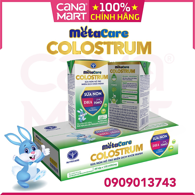 Thùng sữa nước Metacare COLOSTRUM sữa non hỗ trợ miễn dịch cho bé khỏe ...