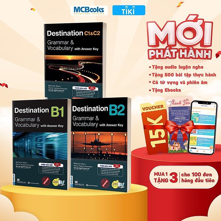 Mua Trọn Bộ Giáo Trình Destination Grammar & Vocabulary B1, B2, C1&C2 ...