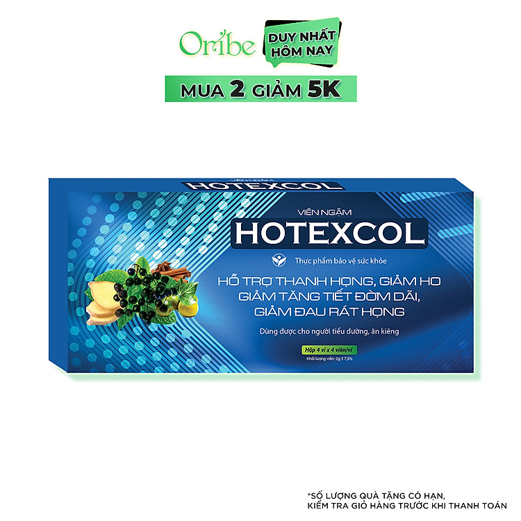 Mua Viên Ngậm Hotexcol Hỗ Trợ Thanh Họng, Giảm Ho, Giảm Đau Rát Họng ...