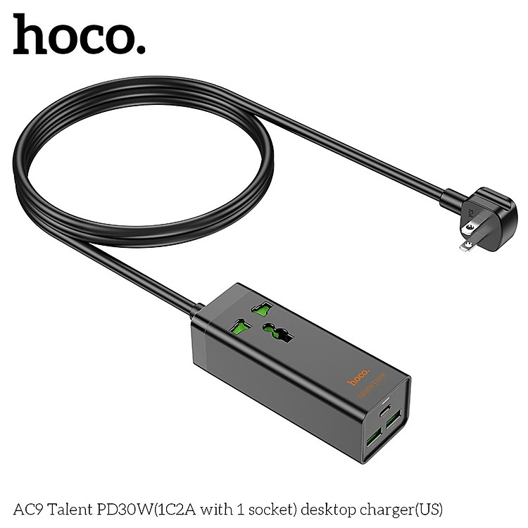 Mua Ổ cắm điện đa năng sạc nhanh PD 30W cổng typeC + QC18W có 2*USB và ...