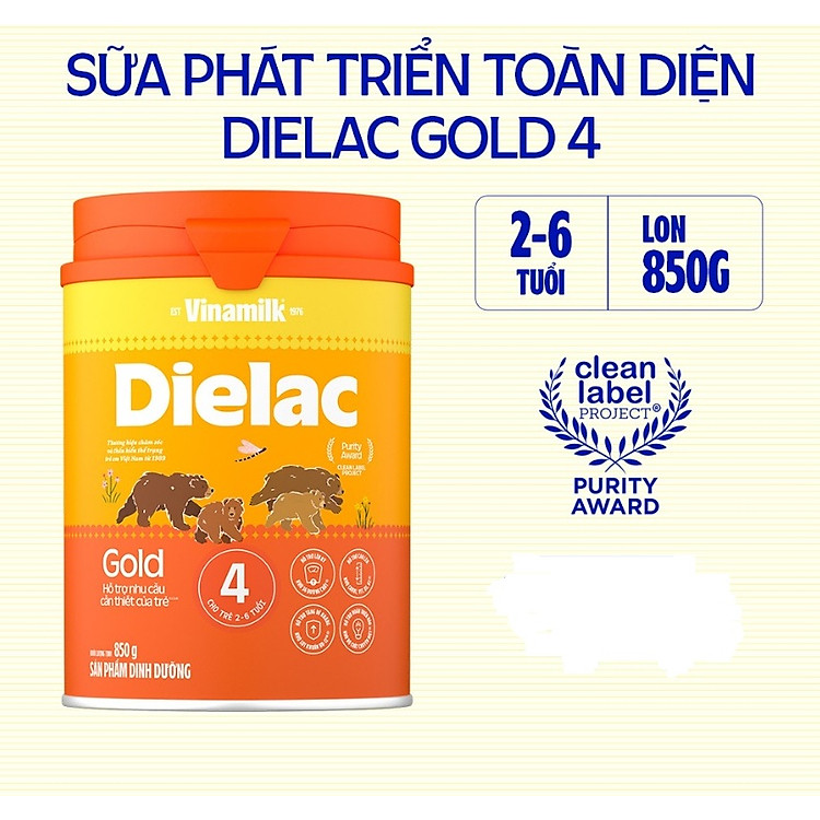 Sữa bột Vinamilk Dielac Alpha Gold 4 lon Chính hãng Giá rẻ - Mabee.vn