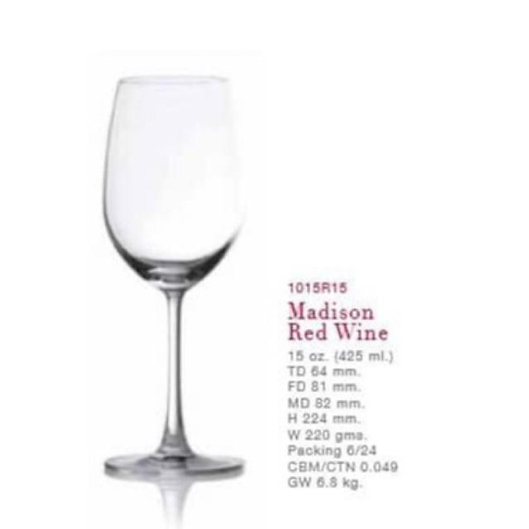 Mua Ly Thủy Tinh Madison RED WINE – 1015R15 – 425ml chính hãng Ocean( 6 ly)