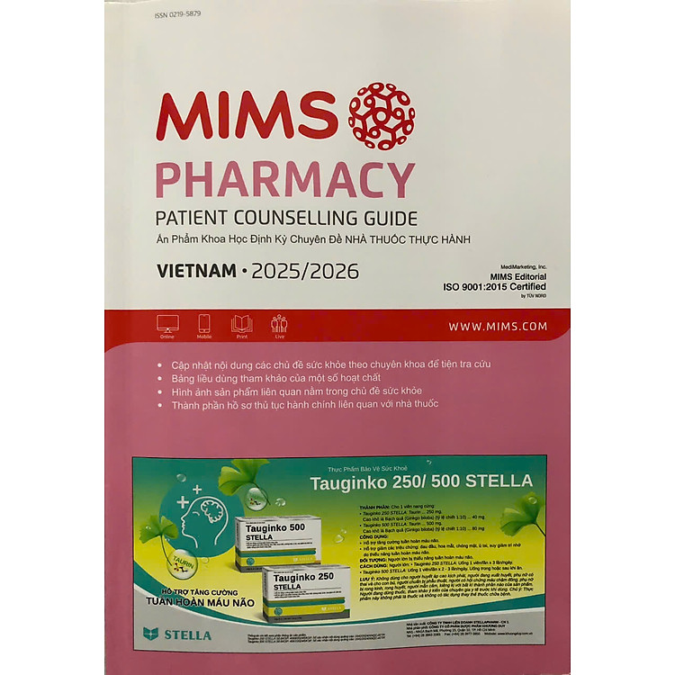 Mua Sách - Mims Pharmacy 2025/2026 Ấn phẩm Khoa học Định kỳ chuyên đề ...