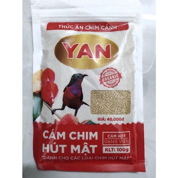 Mua Cám chim hút mật Yan ( cám hót dạng viên 100g)
