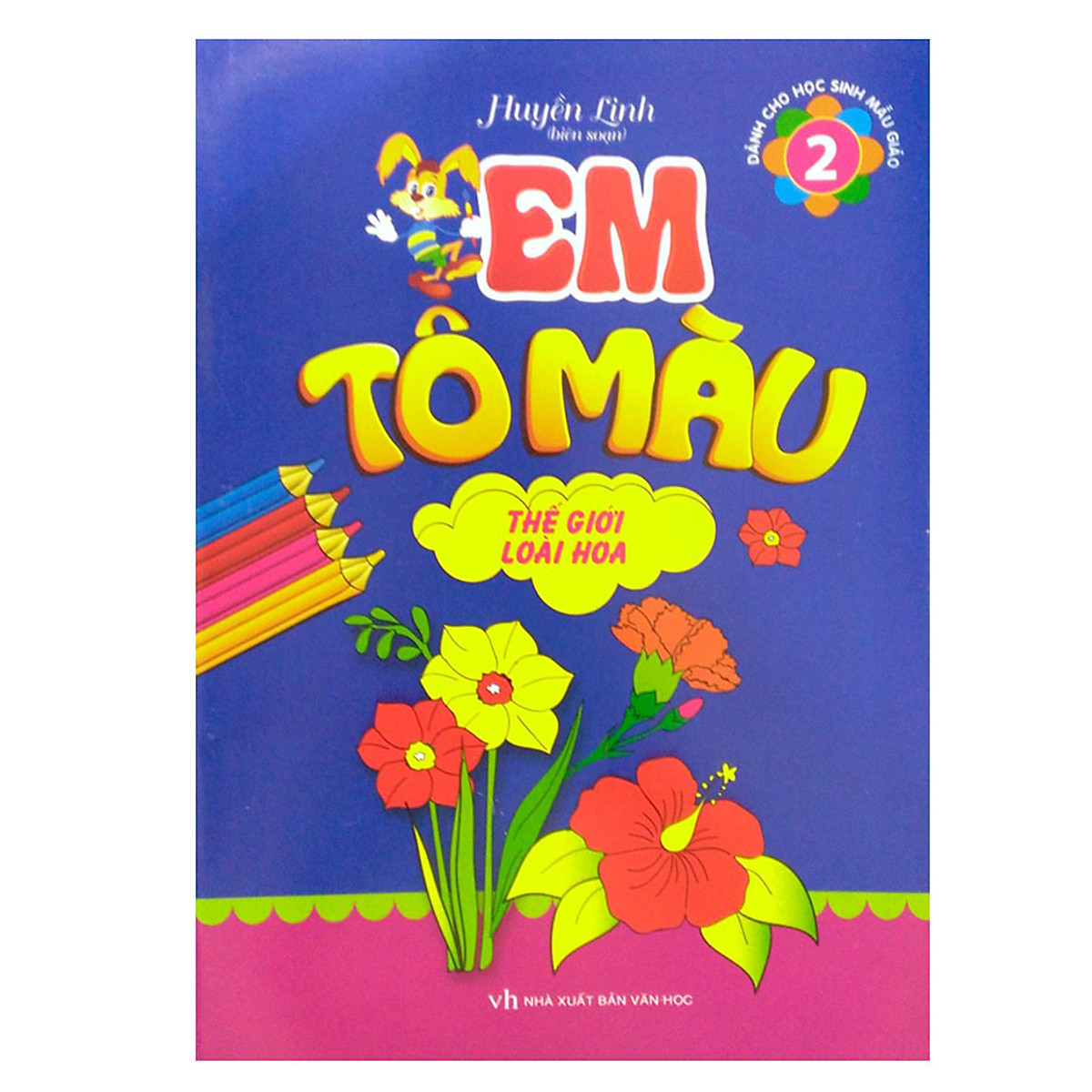 Hướng dẫn bé tập tô màu các loài hoa Với nhiều mẫu hoa độc đáo và sinh động