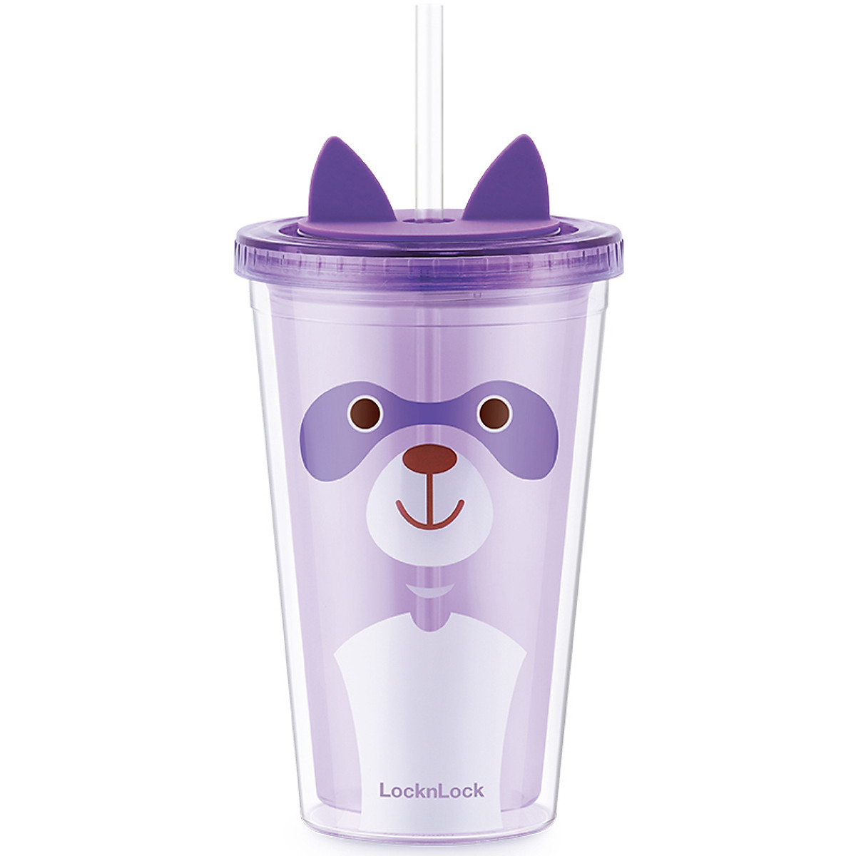 Ly nhựa 2 lớp LocknLock Animal 520ml | Tiki
