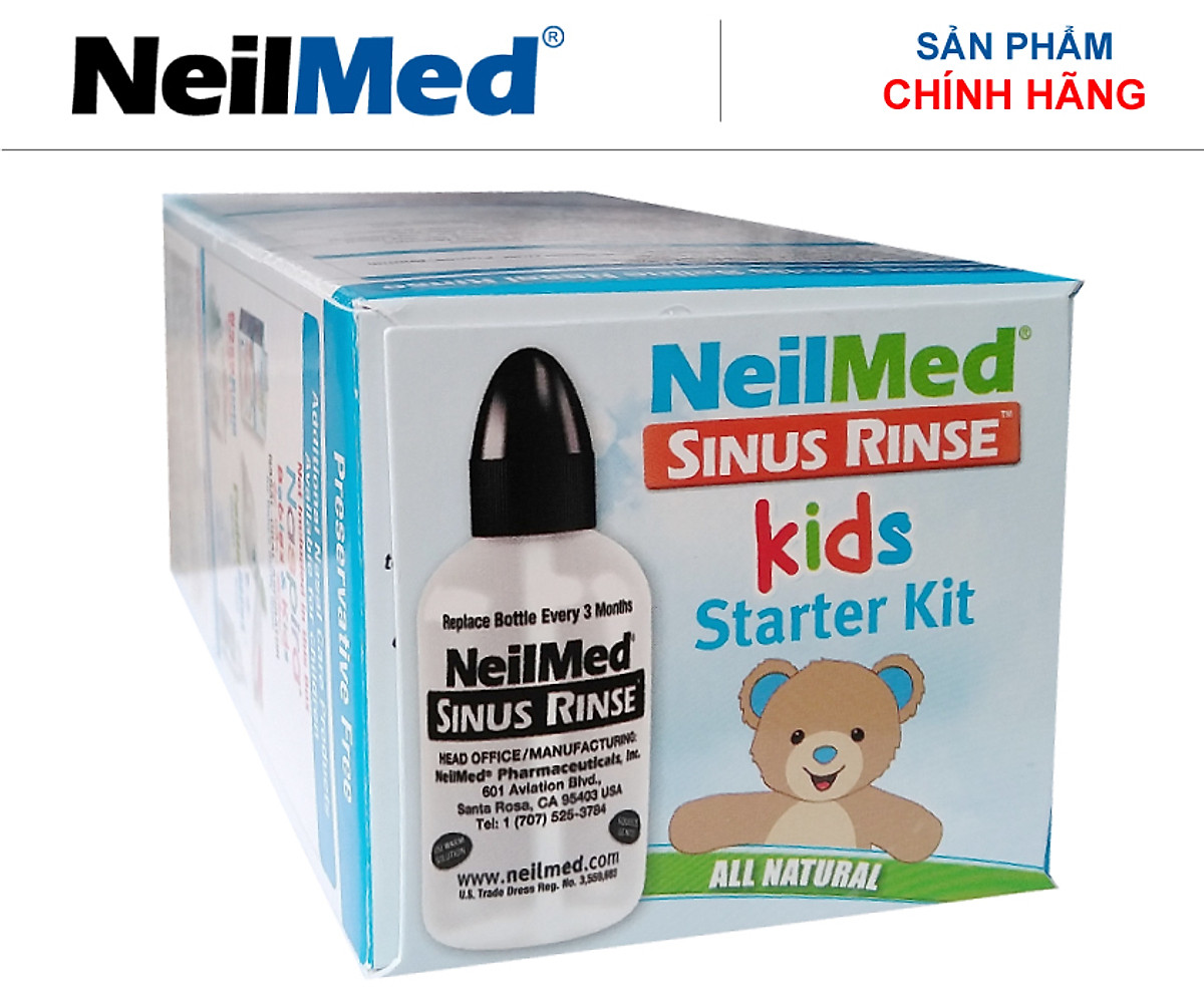 Bình (Bộ Dụng Cụ) Xịt Rữa Mũi Xoang Cho Bé Neilmed Sinus Rinse ...