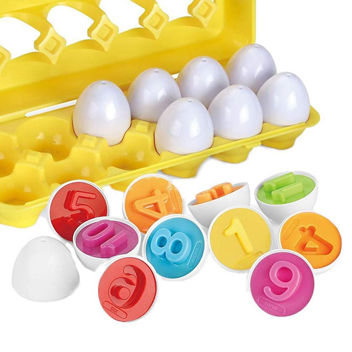 Mua Toddler Matching Egg Toys Kids Early Educational Learning Toy - 6 ...