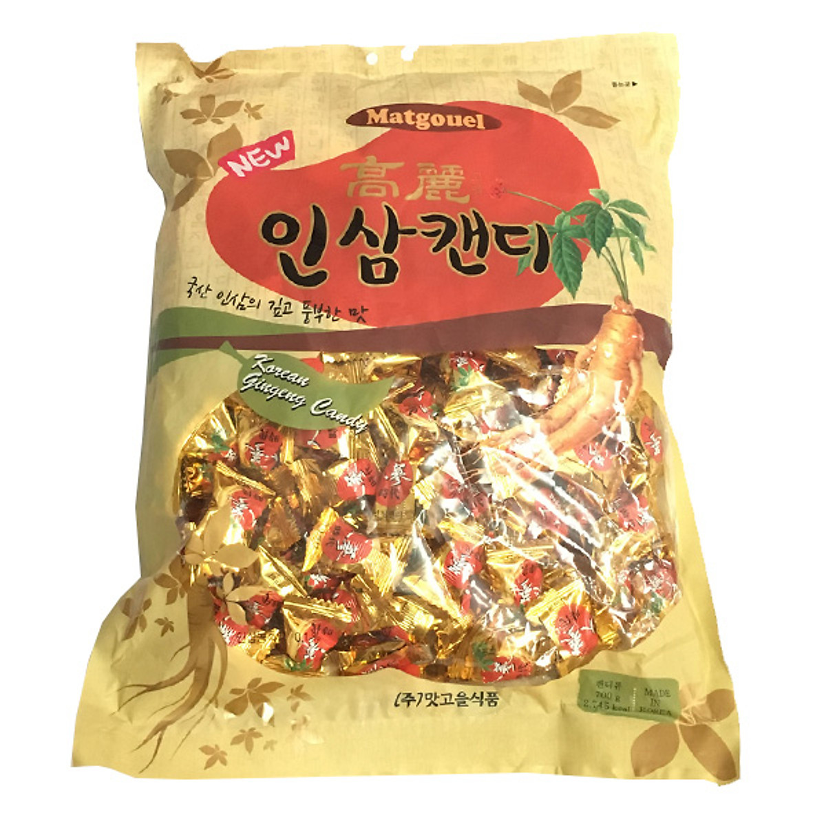 Kẹo Nhân Sâm Matgouel Korean Ginseng Candy Gói 700g - Nhập Khẩu Hàn ...