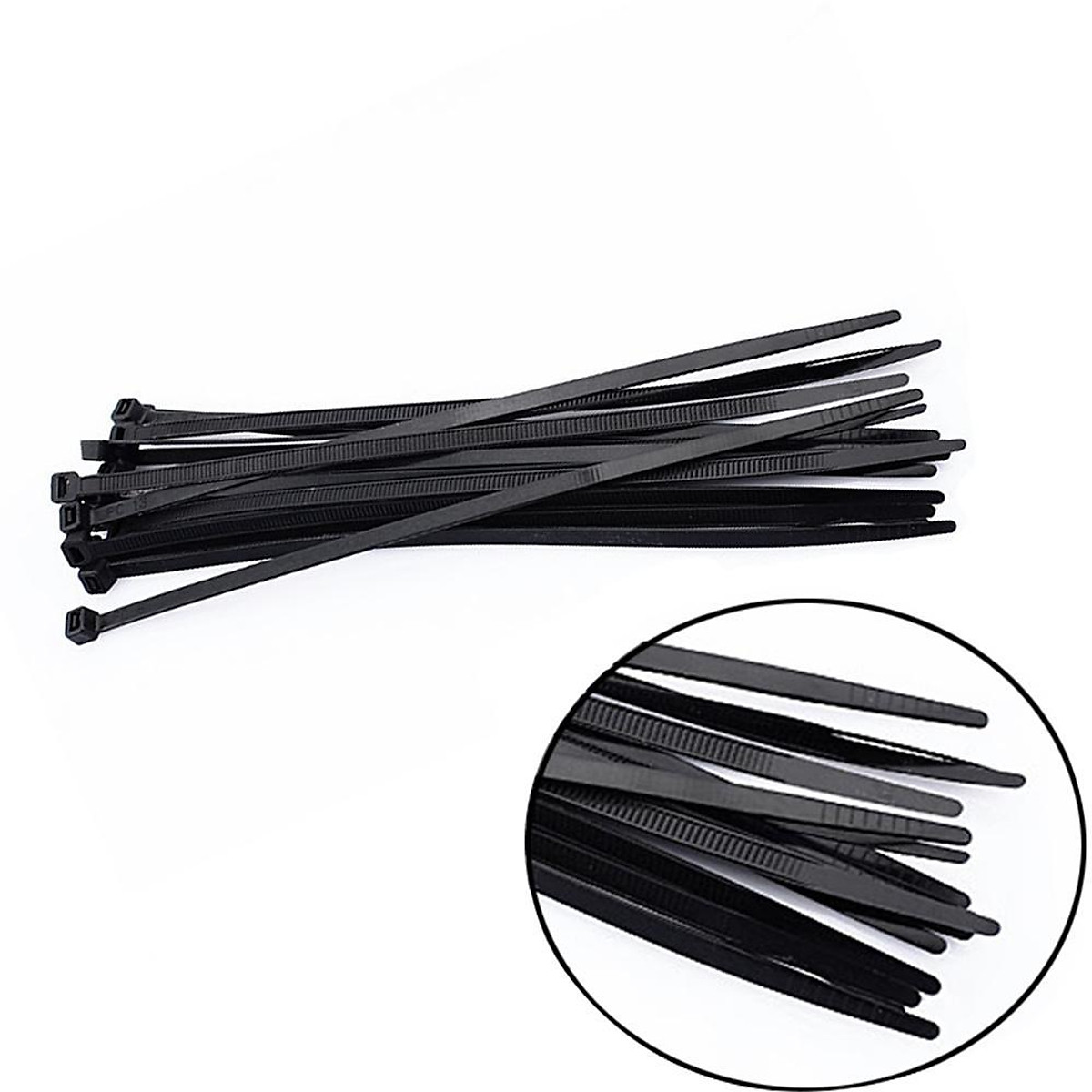 100x Self-locking Electric Nylon Cable Wire Cord Zip Tie 4 Sizes ...