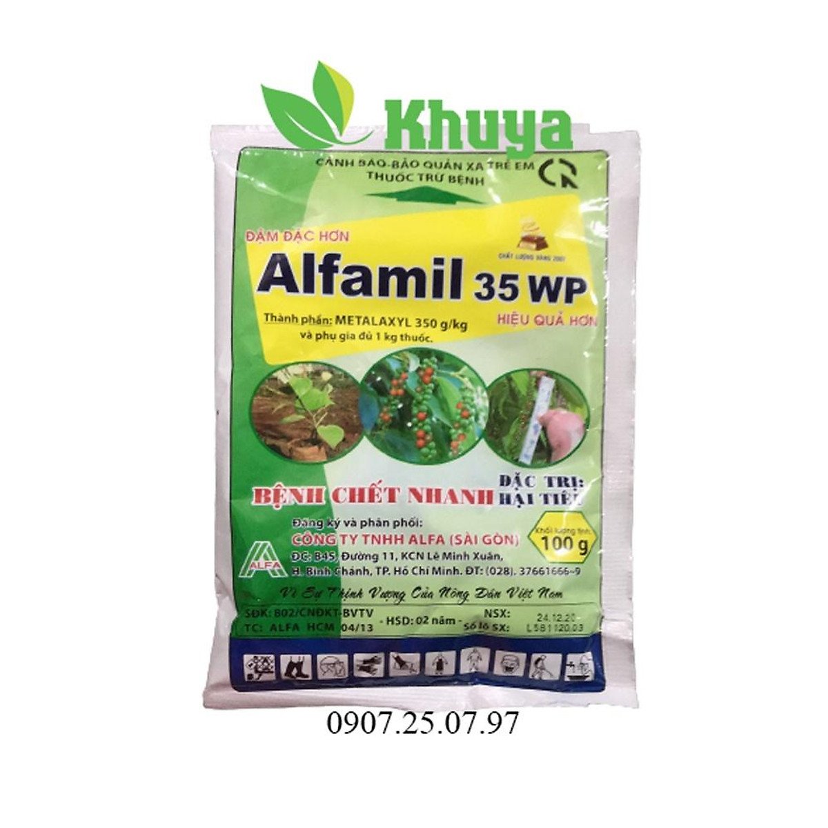 Mua Thuốc trừ bệnh Alfamil 35WP 100gr trừ Chết Nhanh tại Cửa hàng vật ...