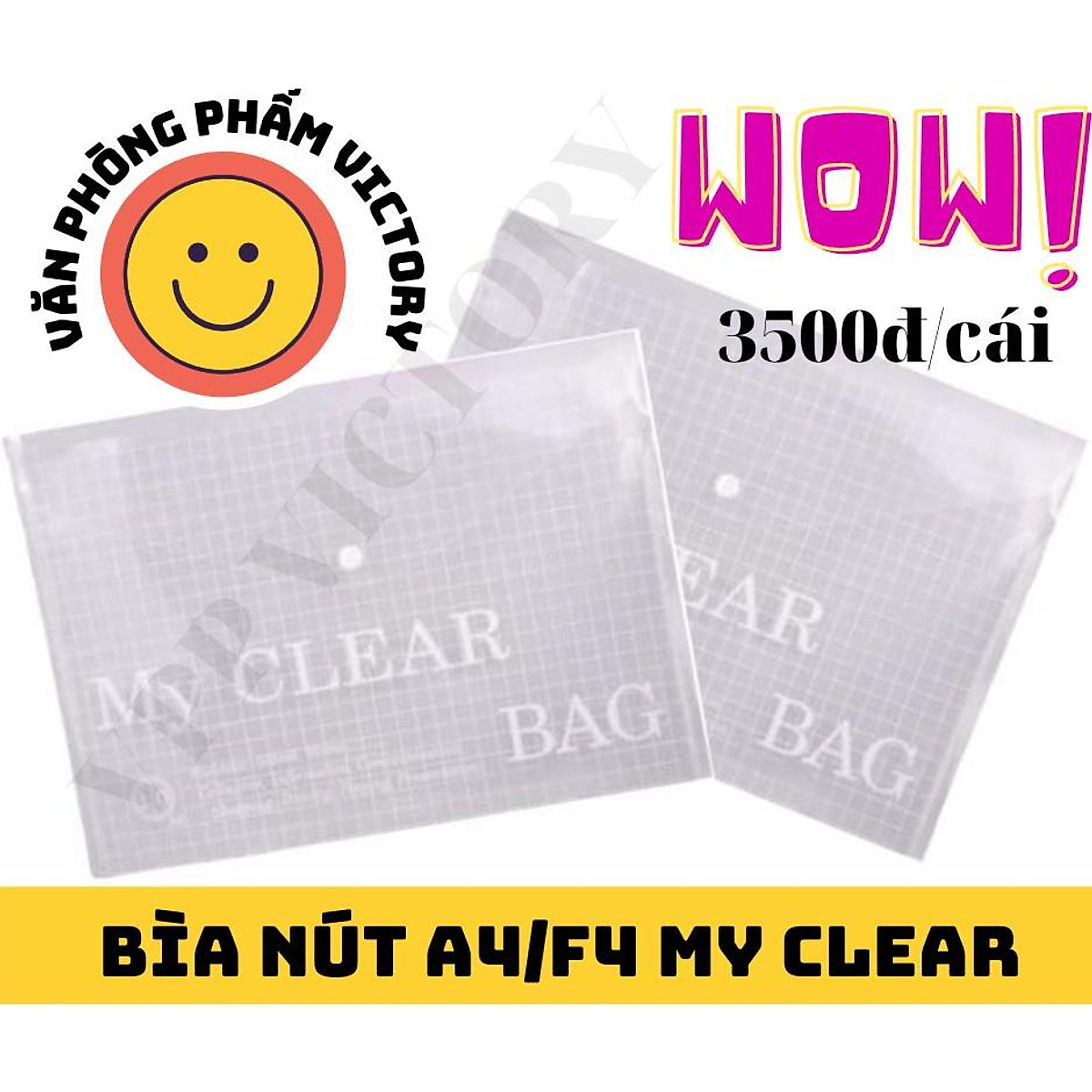 Bìa Nút A4 F4 My Clear Bìa Sơ Mi File Hồ Sơ Bìa Hồ Sơ