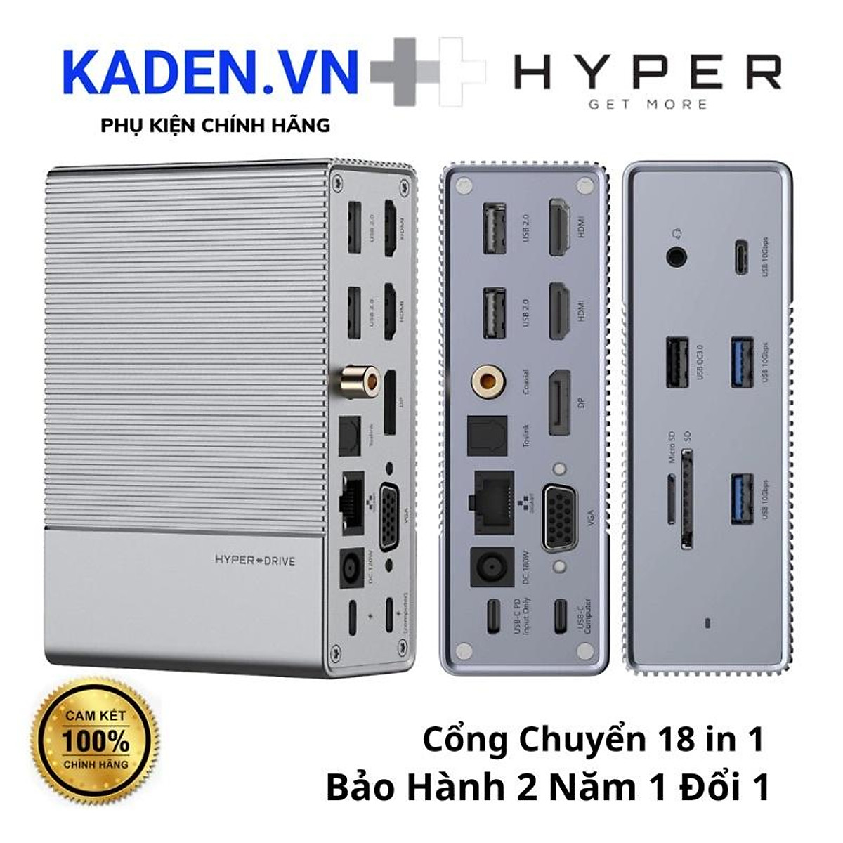 Mua Hub Chuyển Đổi HYPERDRIVE GEN2 18-IN-1 FOR MACBOOK, IPAD PRO 2018-2020, PC AND DEVICES (G218 ...