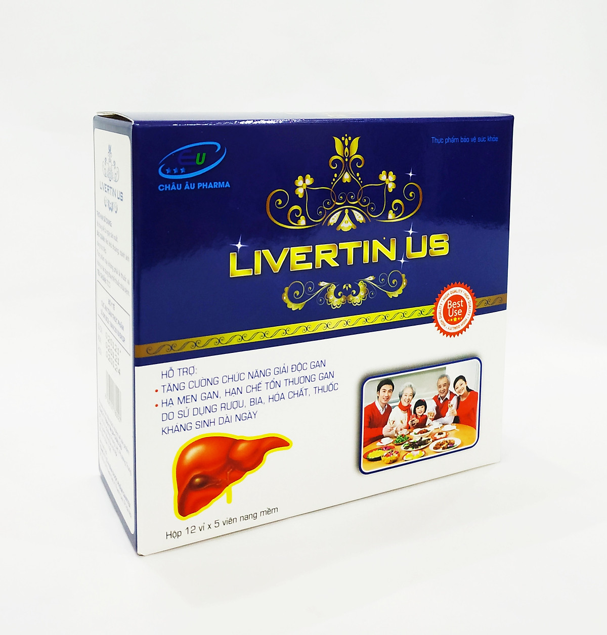 Viên Uống Bổ Gan Livertin Us - Arginin - Cà Gai Leo - Giúp Giải Độc Gan ...