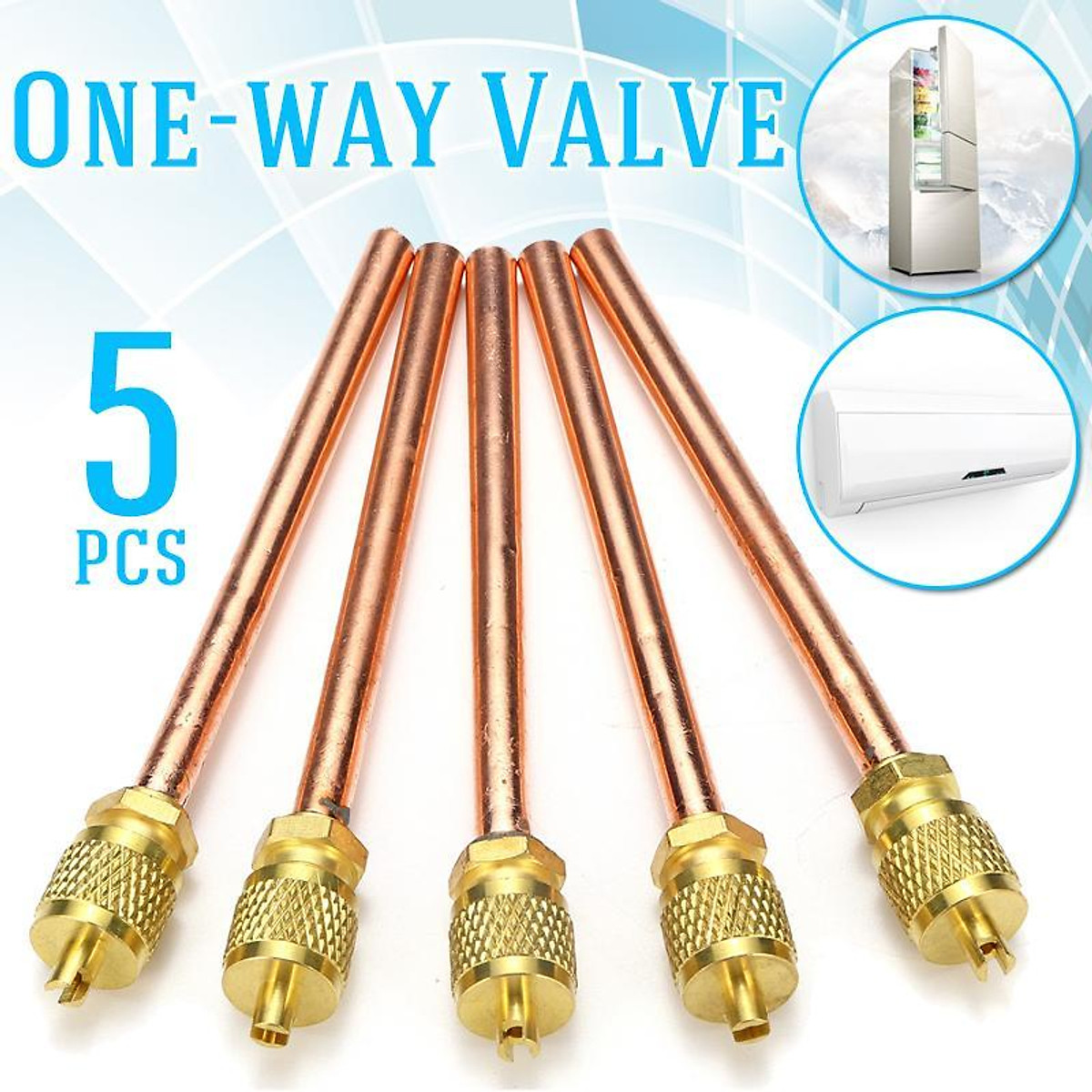 Mua 5PCS Metal One-way Valve Air Conditioning Refrigeration Service ...
