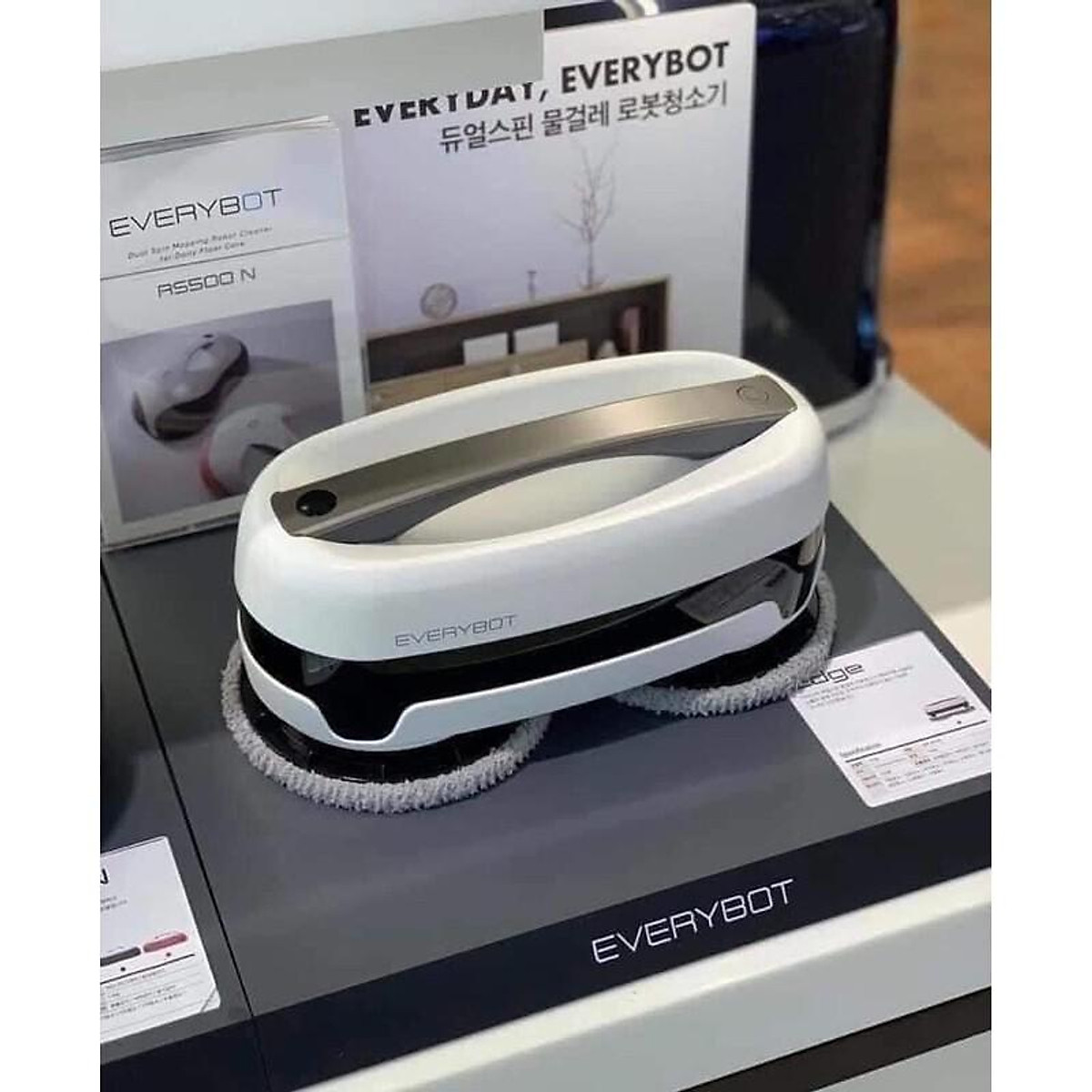 Robot Lau Nhà EveryBot EDGE Công Suất 2200W, Điều Khiển Từ Xa, Cảm Ứng Thông Minh, Máy Lau Sàn ...