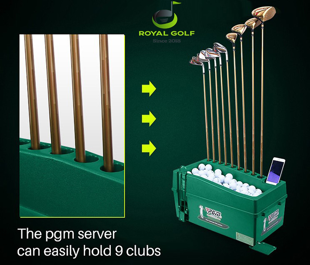 Hộp đựng bóng Golf trả bóng tự động - Phụ kiện Golf khác