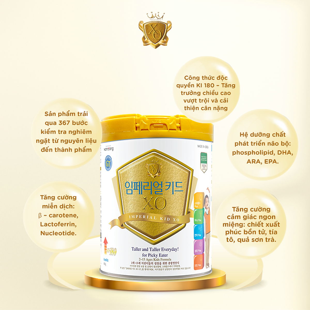 Sữa Bột Namyang Imperial Kid XO GT 800g | Siêu Thị Con Cưng