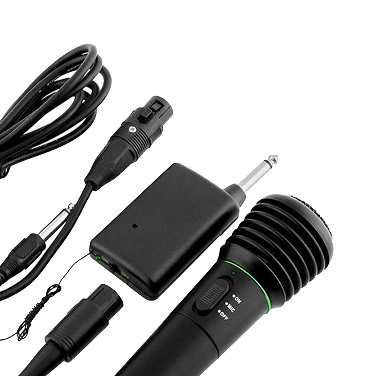 Pro VHF Wireless Wired 2 in 1 Handheld Microphone System for Singing ...