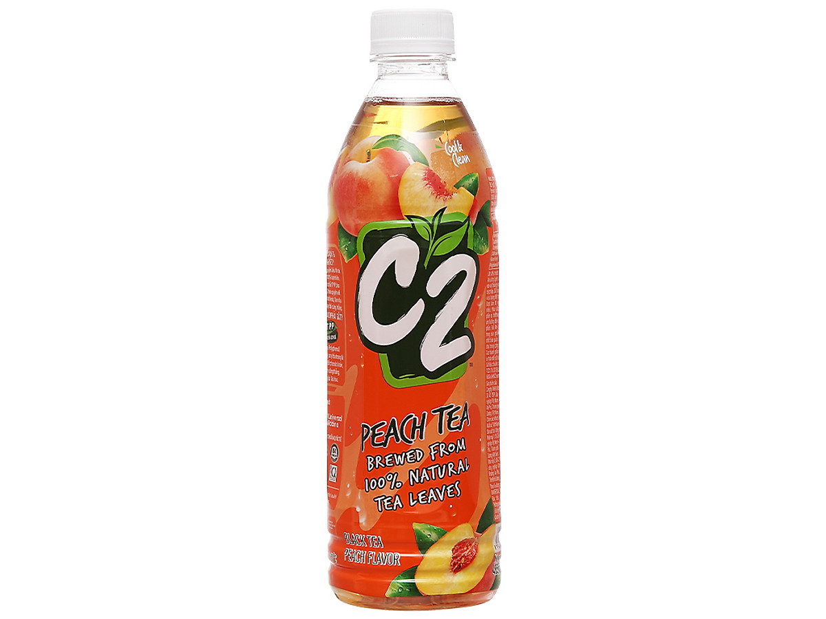 Thùng 24 chai hồng trà đào C2 455ml | Tiki