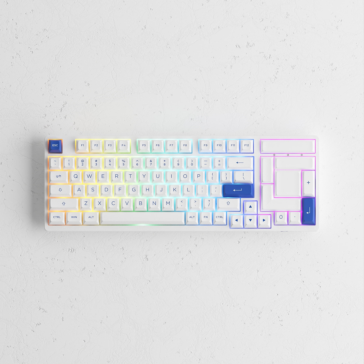 Bàn phím cơ AKKO 3098N Multi-modes Blue on White (Bluetooth 5.0 ...