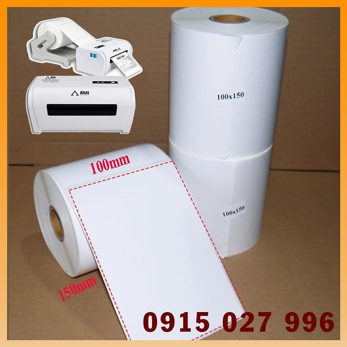 Tem decal giấy in nhiệt 100 x 150 dùng in đơn hàng Shopee, TMĐT | Tiki