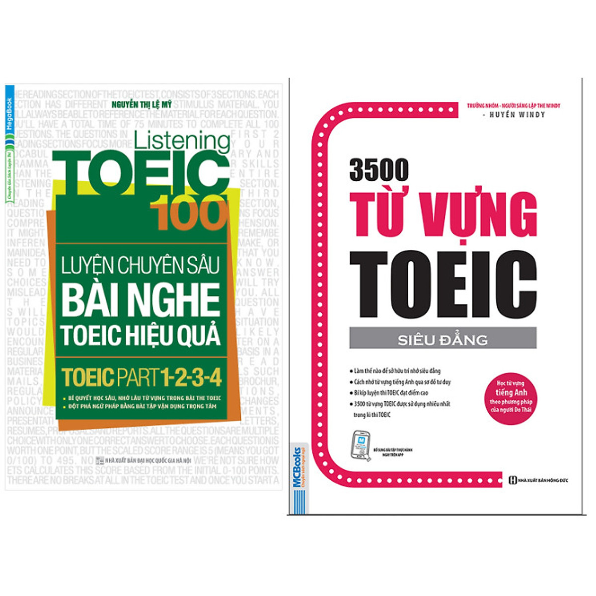 Combo 3500 Từ Vựng Toeic+Listening Toeic 100 - Luyện Chuyên Sâu Bài Nghe Toeic Hiệu Quả (Toeic ...