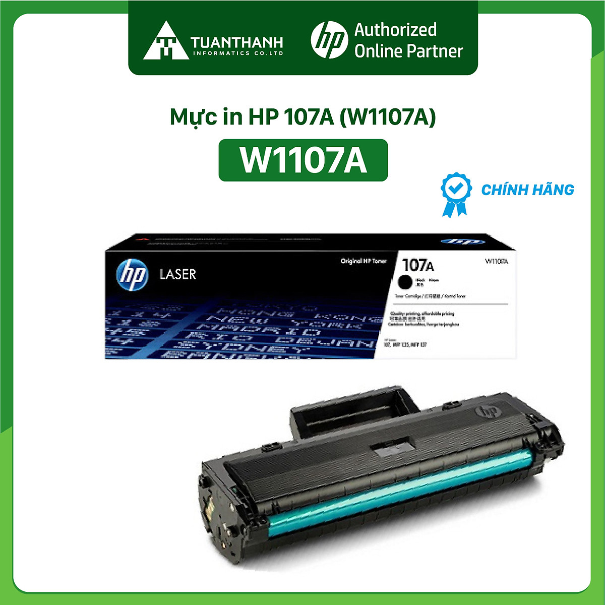Mua Mực in HP 107A (W1107A) Black Original LaserJet Toner Cartridge ...