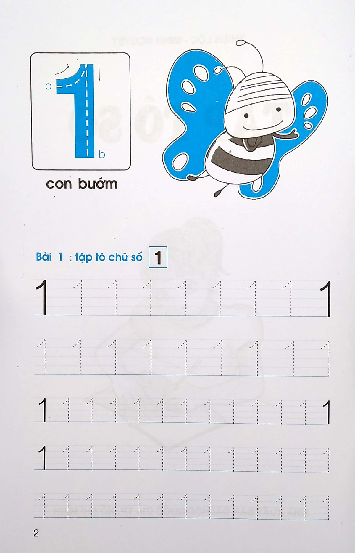 Tập tô tập tô số cho bé