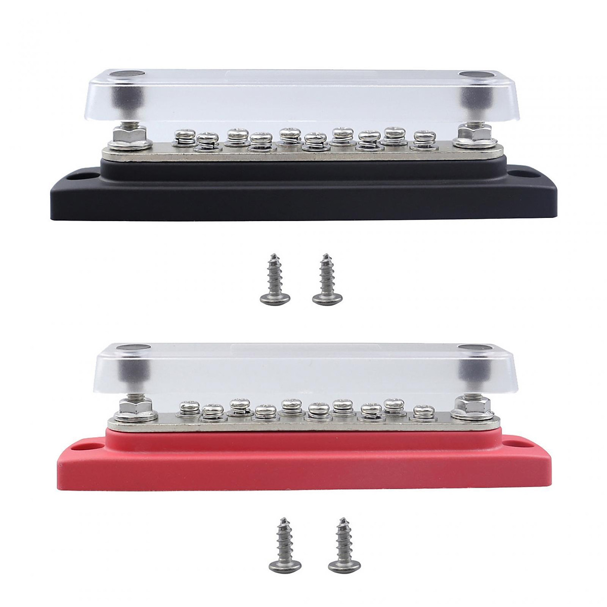 10 Terminal Bus Bar Power Distribution Terminal Block Sturdy with Dust ...